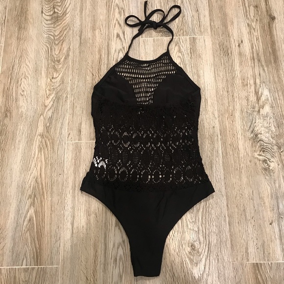 Signature8 | Other | Black Signature 8 Macrame Bodysuit | Poshmark